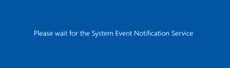Sql Server Message Please Wait For The System Event Notification