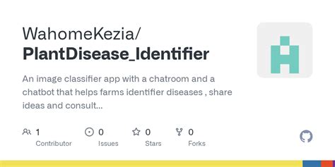 Github Wahomekeziaplantdiseaseidentifier An Image Classifier App