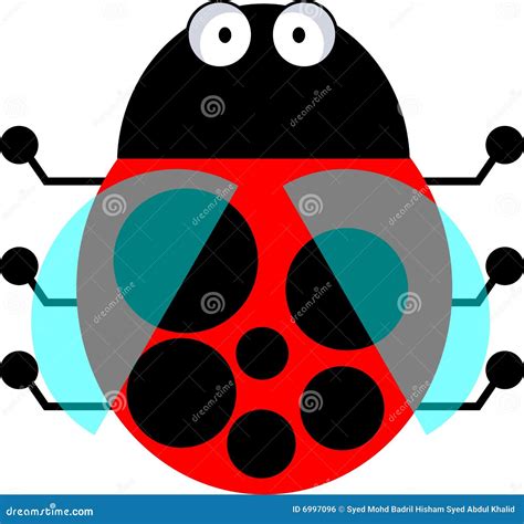 Ladybird Vector Clipart Stock Vector Illustration Of Bugs 6997096