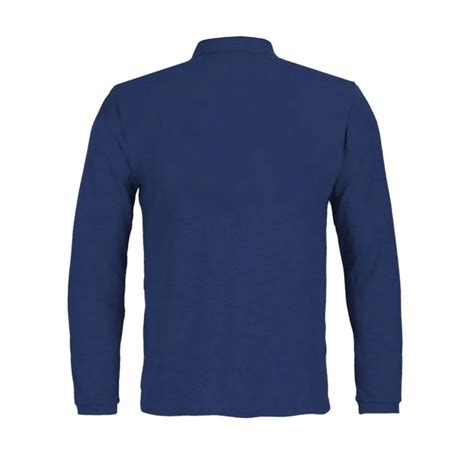 Polera Activex Pique Azul Marino M Larga Upf 50 Wallace Safety