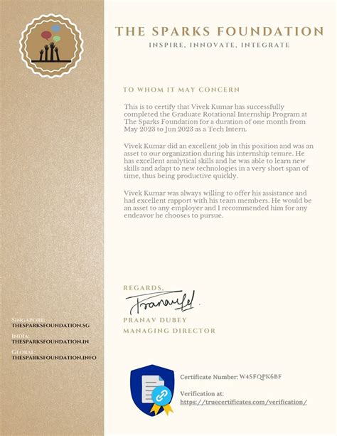 Vivek Kumar On Linkedin Internship Webdevelopment Lor