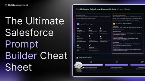 The Ultimate Salesforce Prompt Builder Cheat Sheet