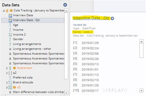 How To Work With Data In R Displayr Help