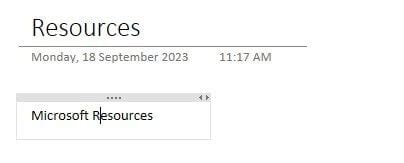 How To Add Text Based Content To OneNote The Training Lady