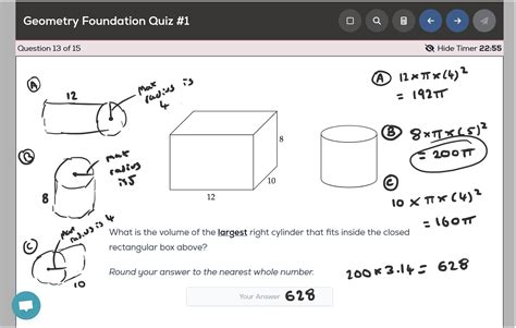 Geometry Foundation Quiz GRE Quant Problem Solving Greg Mat Community Forum