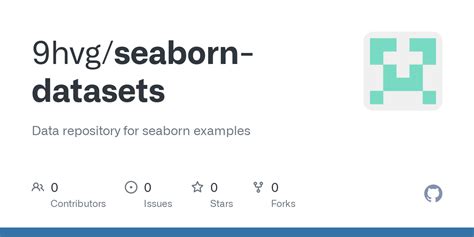 Github 9hvgseaborn Datasets Data Repository For Seaborn Examples