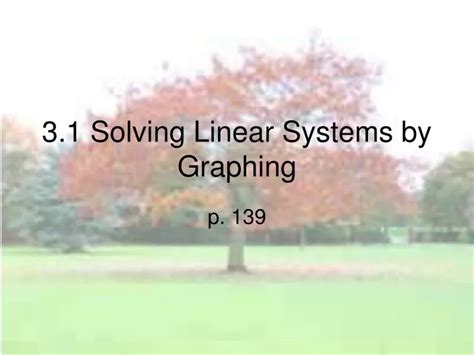 PPT Solving Linear Systems By Graphing PowerPoint Presentation Free Download ID