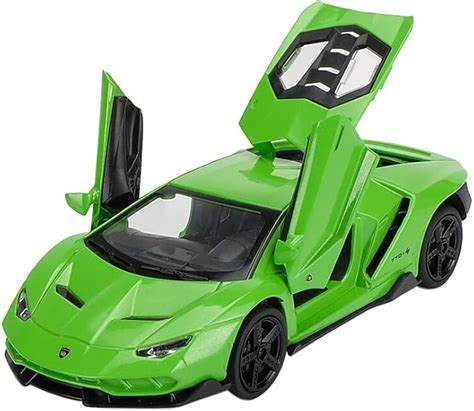 Alloy Collectible Green Lambo Toy Cars Model Pull Back