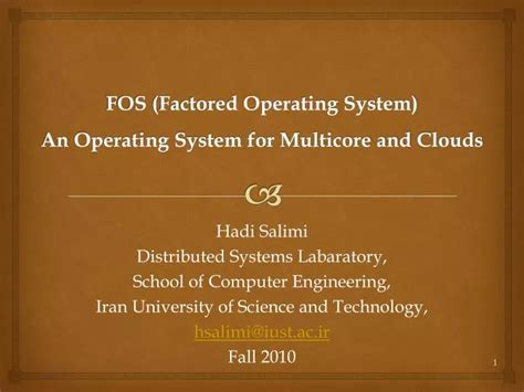 ppt fos factored operating system an operating system for multicore