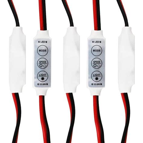 Ut 3 Keys 12v Dimmer Single Led Strip Light Amplifier Controller 2 Pcs