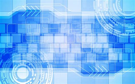 Digital Technology Innovation Concept Abstract Background Rectangle