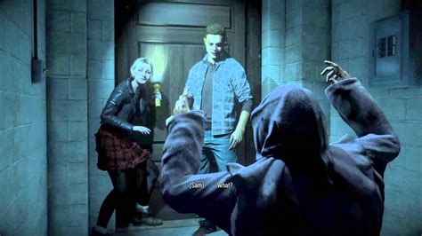 Until Dawn Chris Scares Josh And Sam YouTube