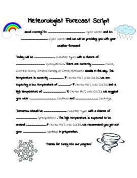 Weather Forcast Script TPT