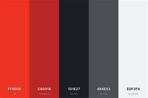 Best 12 25 Best Red Color Palettes With Names And Hex Codes Artofit