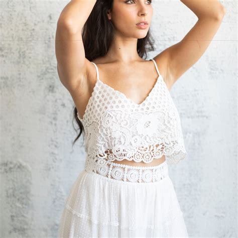 Crop Top Dress Etsy