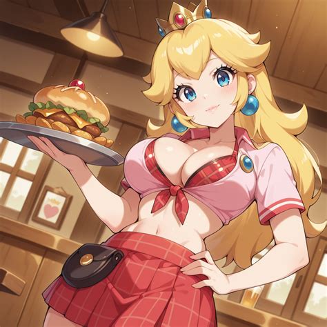 Tilted Kilt Waistress Uniform Concept Clothes Illustrious Xl