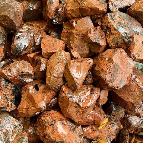 Raw Mahogany Obsidian Tested Blocks Raw Flint Knapping Stone