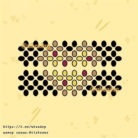 Схемы для бисероплетения On Instagram Привет бусинки ️ 🔹парные кольца с пиццой 🔹 🔹Взято из