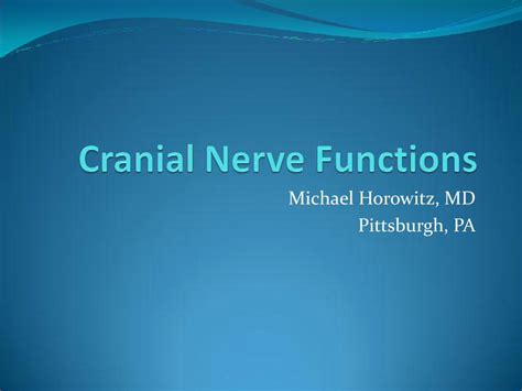 Pdf Cranial Nerve Functions Dokumen Tips