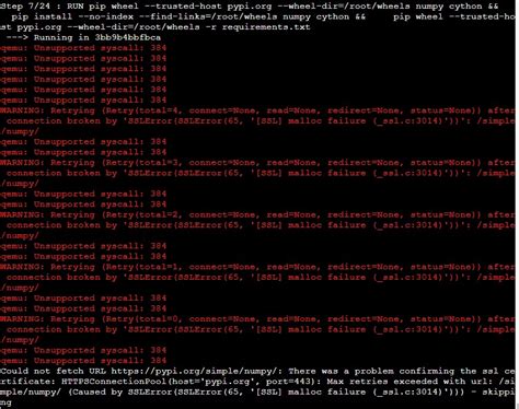 All Build Tasks On Arm With Python Pip Fail · Issue 311 · Azureacr