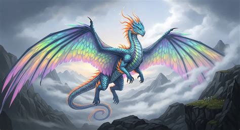 Character A Rainbow Dragon