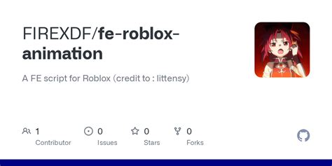 Github Firexdffe Roblox Animation A Fe Script For Roblox Credit To