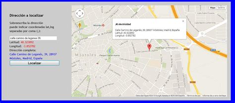 Código de HTML Mapa por geolocalización