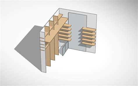 3d Design Walking Wardrobe 290x237cm Tinkercad