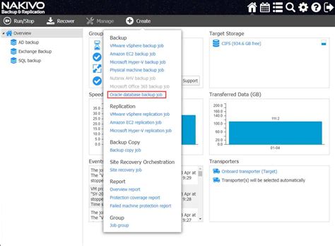 Nakivo Backup And Replication V93 Software With Support For Oracle Rman Storagenewsletter