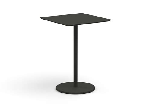 Button Square Powder Coated Aluminium Garden Table By Roda