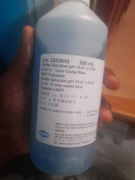Buffer Solution Ph 1001 Color Coded Blue 500 Ml Buffer Solution Ph 1001 Color Coded Blue 500 Ml