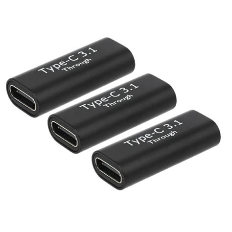 【楽天市場】usb Type C 変換 アダプタ 中継 メスメス ケーブル データ 転送 移動 10gbps 5a 充電 タイプ 延長 コネクタ コード 3個 セット 送料無料：lavett