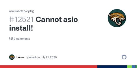 cannot asio install · issue 12521 · microsoft vcpkg · github