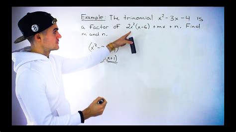factor theorem question finding constants in polynomial grade 12