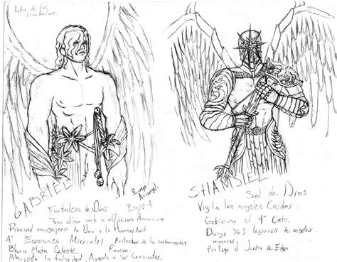 Arcangel Gabriel Y Angel Shamsiel By Rasec Dragon 91 On Deviantart