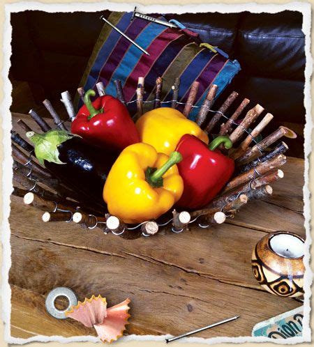 Cool Woodland Craft Idea A Fruit Bowl Made From Fallen Twigs Branch