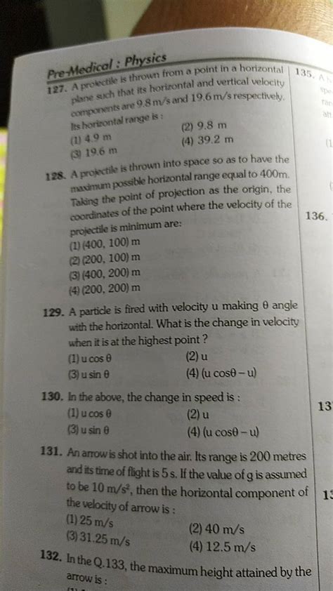 A Projectile Is Thrown Into Space So As To Have The Mavimum Possible Hori