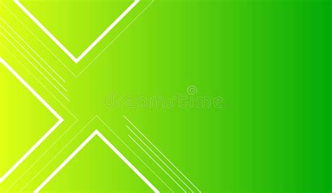 Green Minimal Geometric Background White Elements With Fluid Gradient Stock Illustration