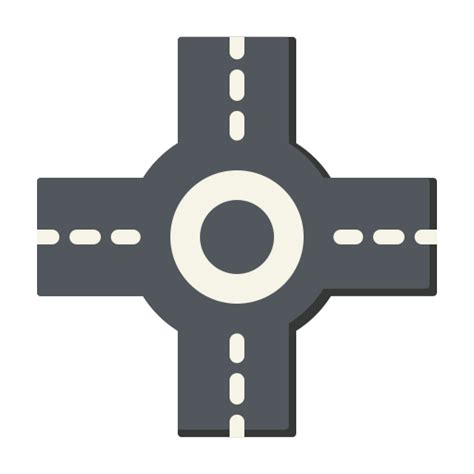 Roundabout Generic Color Fill Icon
