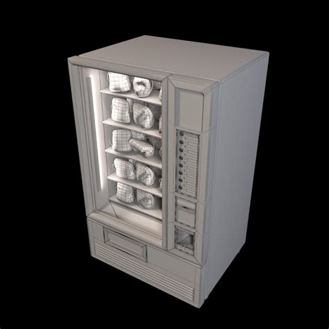 3d Model Futuristic Low Poly Vending Machine Vr Ar Low Poly Cgtrader