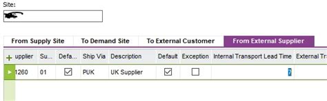 Supply Chain Matrix Site Or Supplier IFS Community