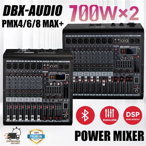 Dbx Audio Pmx468max มิกเซอร์ การเชื่อมต่อบลูทูธ Usb มิกเซอร์