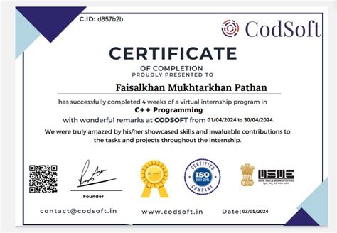 faisalkhan pathan on linkedin codsoft