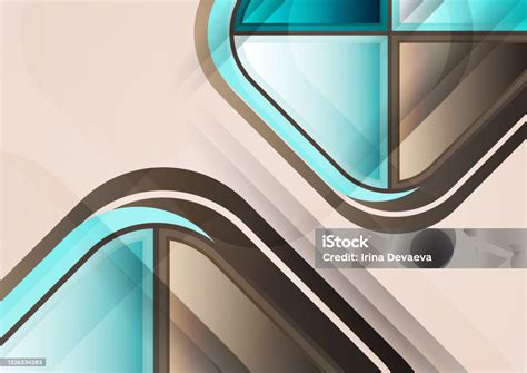 텍스트에 대한 공간이 있는 추상 적인 기하학적 배경입니다 현대 중첩 둥근 사각형 메시지에 대한 비정상적인 색상 양식입니다