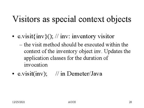 Context Objects Evolution Of Object Behavior Behavioral Patterns