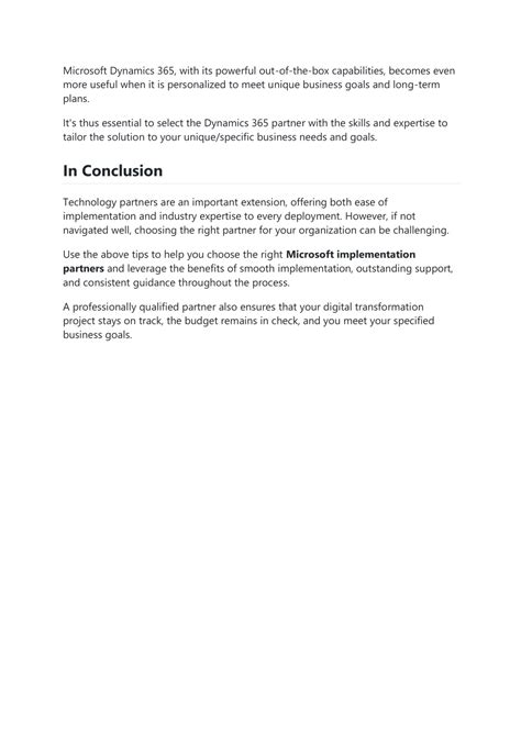 PPT How To Choose The Right Microsoft Dynamics 365 Partner PowerPoint