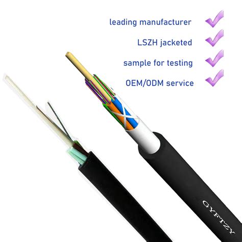 Gyftzy Metal Free Unarmored G652d Flame Retardant Lszh Jacketed 4 Core Single Mode Fiber Optic Cable