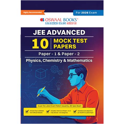 Oswaal Jee Advance 10 Mock Test Papers Paper 1 And Paper 2 Physics Ch