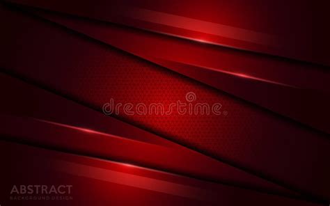 Abstract Dark Red Background With Texture Effect Overlap Layer Design Futuristic Modern