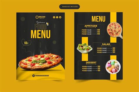 Premium Vector Restaurant Menu Card Design Template